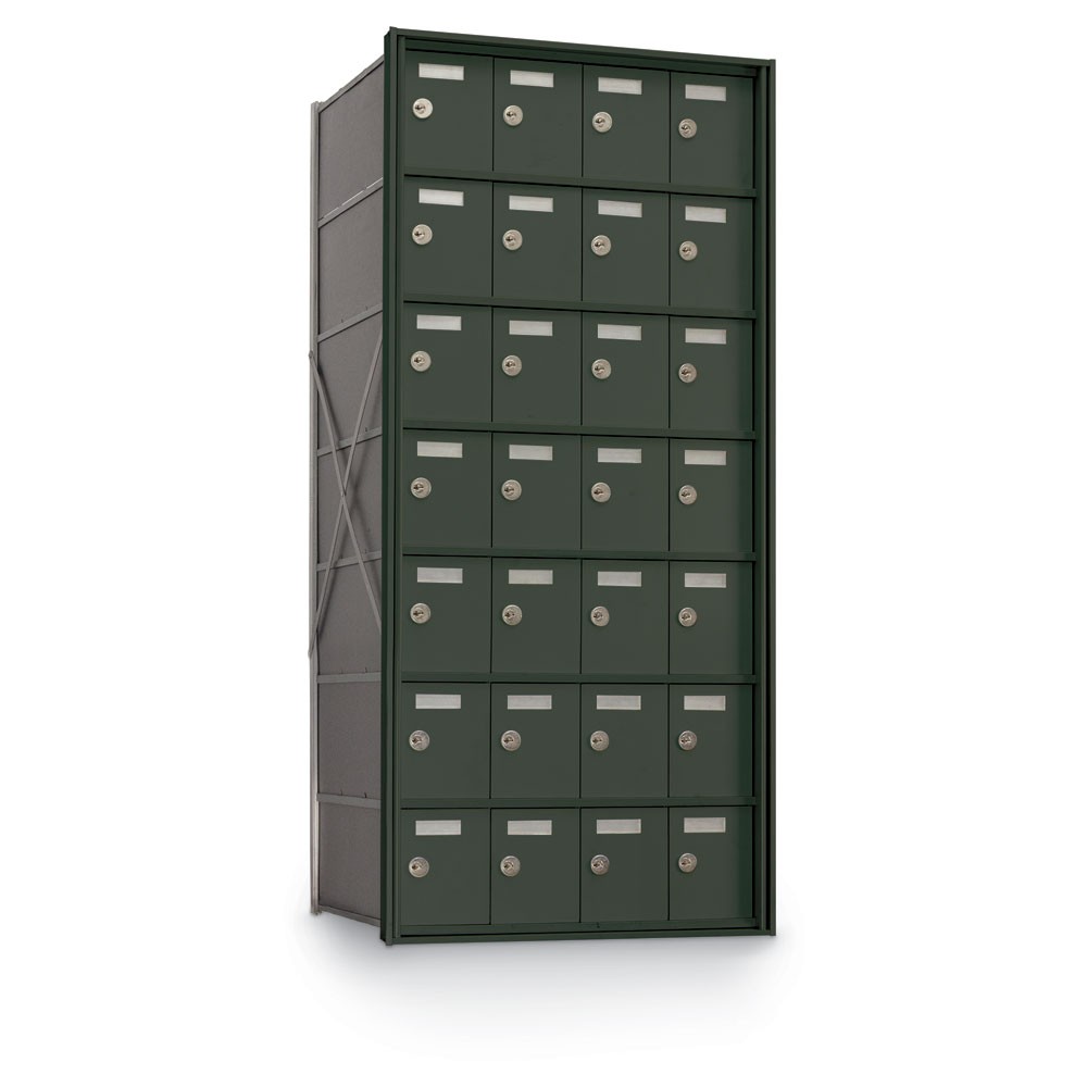 28 Door Private Use Rear Loading Horizontal Mailbox