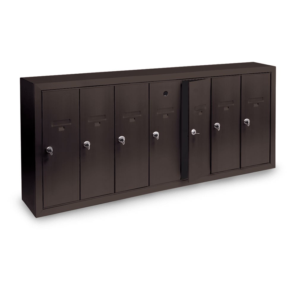 7 Door Surface Mount Vertical Mailbox