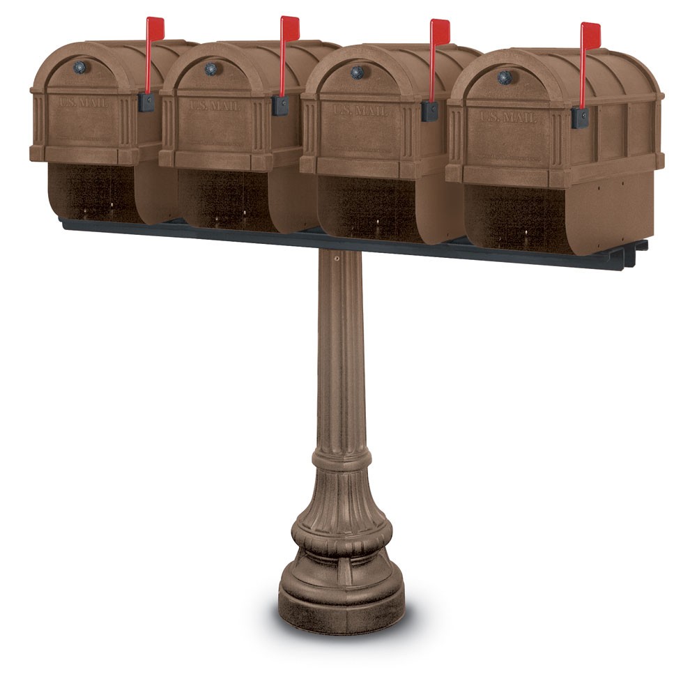 Canterbury 1092 Quadruple Residential Mailboxes & Post
