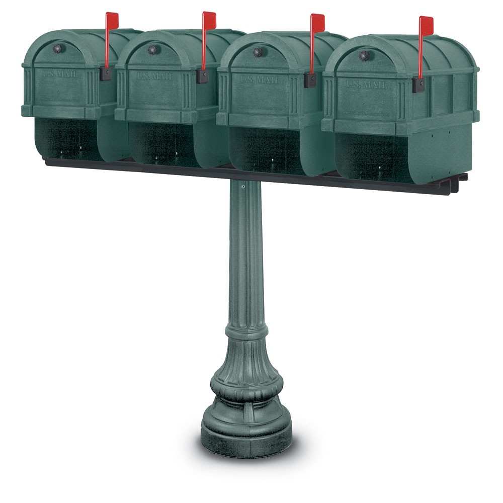 Canterbury 1092 Quadruple Residential Mailboxes & Post