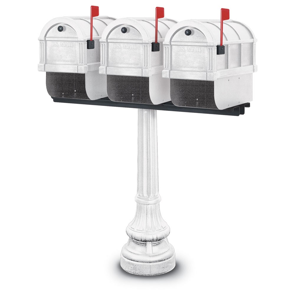 Glastonbury 1092 Triple Residential Mailboxes & Post