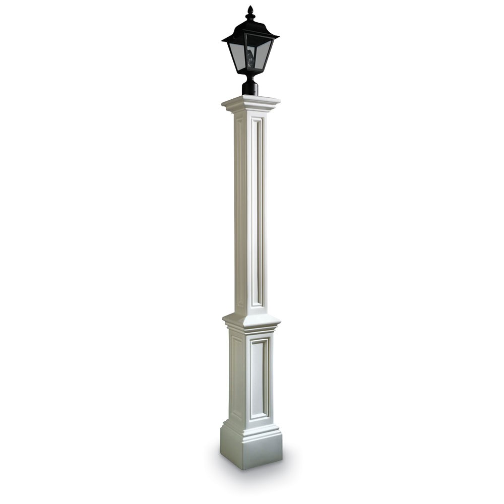 Signature Lamp Post Without Mount, Black or White
